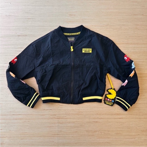Justice | Jackets & Coats | Justice X Pac Man Bomber Jacket | Poshmark